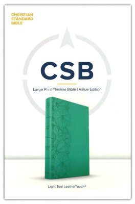 CSB Large Print Thinline Bible Value Edition light teal leathertouch 1 ...