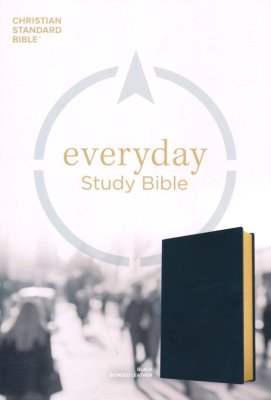 CSB Everyday Study Bible black bonded leather 10 point font — Christian ...
