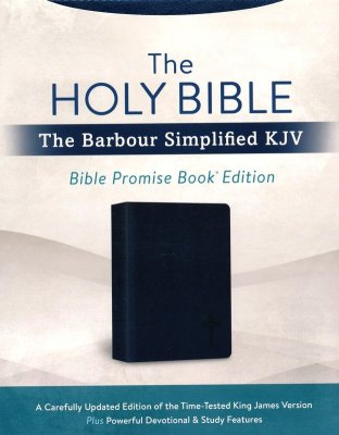 KJV Bible Promise Book Simplified KJV Bible navy cross flexible dicart ...