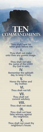 Ten Commandments bookmark - Pack of 25 — Christian Superstore New Zealand