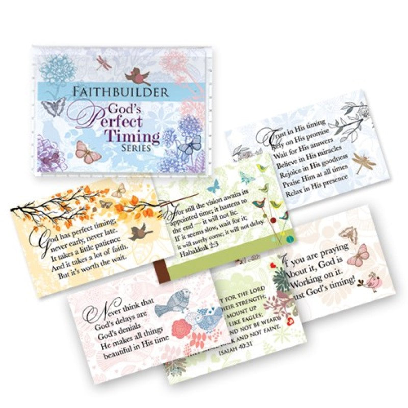 Faithbuilder Pocket Cards: God's Perfect Timing (Pack of 20 designs ...
