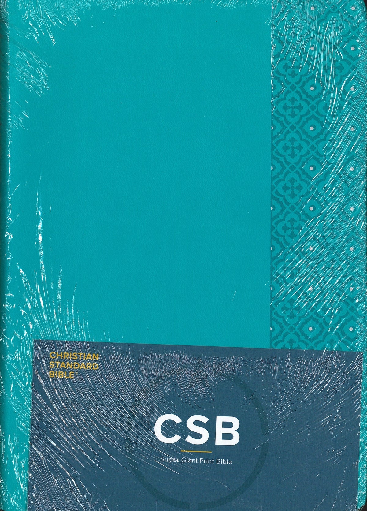 CSB Super Giant Print Bible Teal LeatherTouch 16 point font — Christian ...
