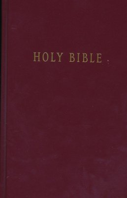 NLT Pew Bible burgundy/maroon hardcover 8 point font — Christian ...
