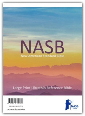 NASB Large Print Ultra Thin Reference Bible. 10 point font — Christian ...