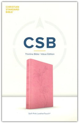 CSB Thinline Bible Value Edition soft pink leathertouch 9 point font ...
