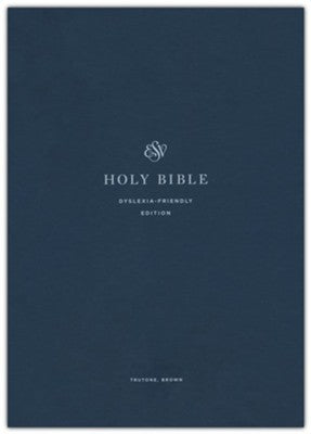 ESV Holy Bible Dyslexia Friendly Edition brown trutone 10 point font ...