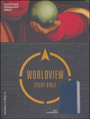 CSB Worldview Study Bible Navy LeatherTouch. 9.5 Point font — Christian ...