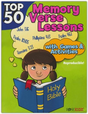 Top 50 Memory Verses with Games and Activities. Ages 5-10 — Christian ...