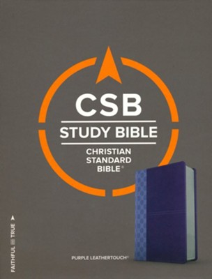 CSB Study Bible Purple leathertouch. 9.5-point text size — Christian ...