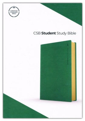 CSB Student Study Bible Emerald Leathertouch. 8 point font — Christian Superstore New Zealand