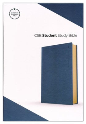 CSB Student Study Bible Navy Leathertouch. 8 point font — Christian ...