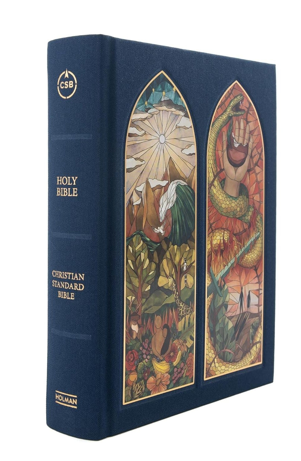 CSB Notetaking Bible Stained Glass Edition Sapphire hardcover 8 point ...