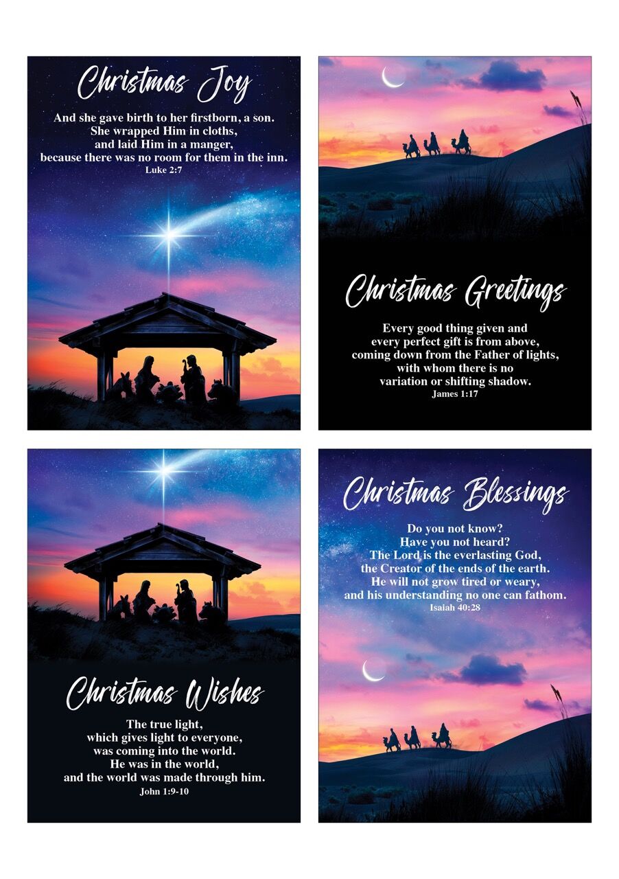 Christmas Blessings - Christmas cards - pack of 8 — Christian ...