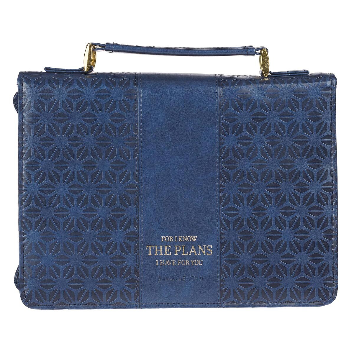 I Know the Plans Blue Faux Leather Fashion Bible Cover - Jeremiah 29:1 ...
