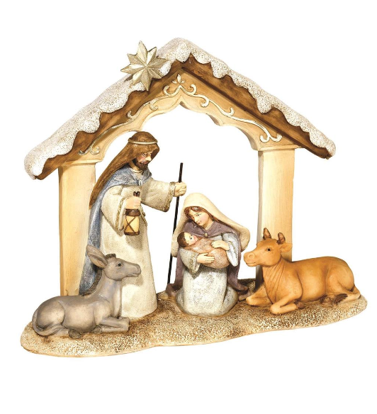 1 Piece Nativity in Creche 18cm high — Christian Superstore New Zealand