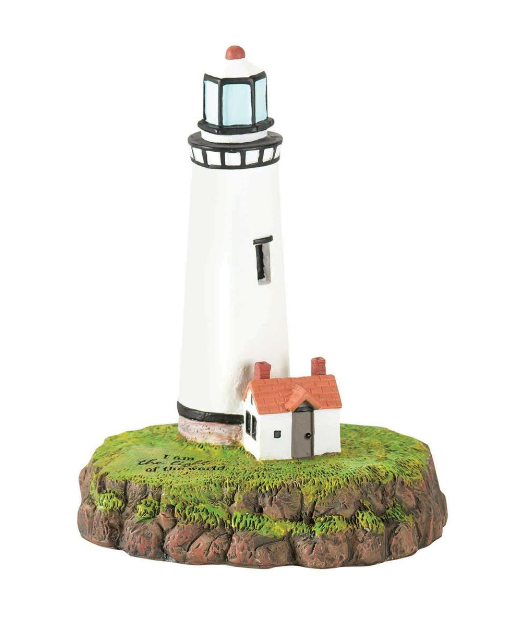 Lighthouse Figurine Lighted Resin Figurine John 8:12. 12.5cm ...