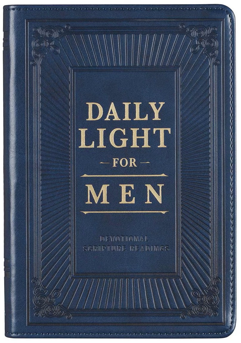 Daily Light for Men Blue Faux Leather Devotional — Christian Superstore ...