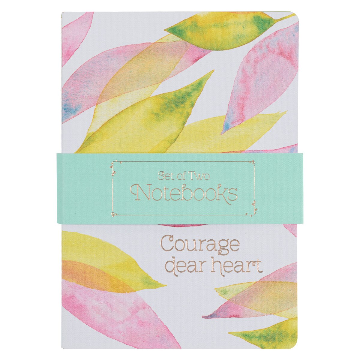 Courage Dear Heart Citrus Leaves Notebook Set - 2 Piece Set — Christian ...