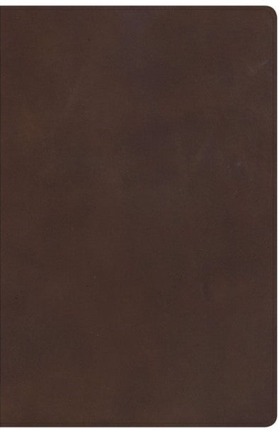 KJV Super Giant Print Brown Genuine Leather INDEXED. 17-point type ...