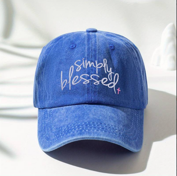 Simply Blessed Caps - Blue — Christian Superstore New Zealand