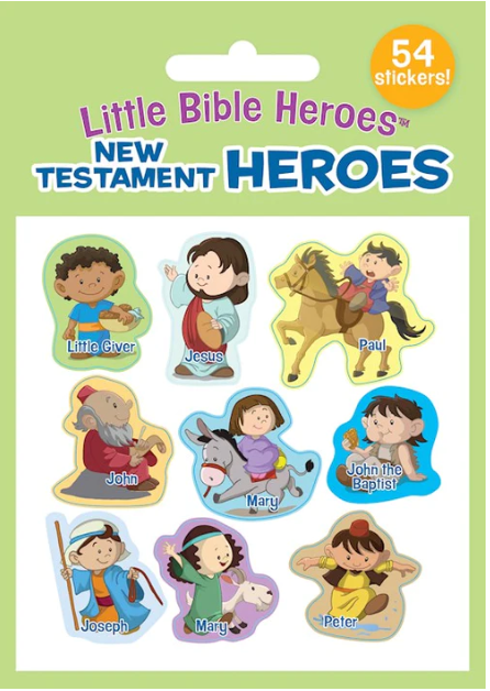 Little Bible Heroes New Testament Heroes Stickers 54 stickers ...