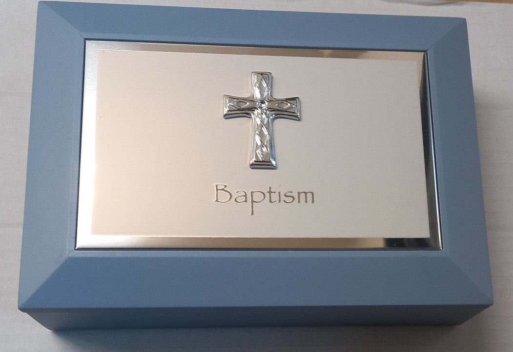 Baptism Memories Keepsake Box Blue — Christian Superstore New Zealand