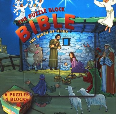 Birth of Jesus - Puzzle Block Bible. Christmas nativity story ...