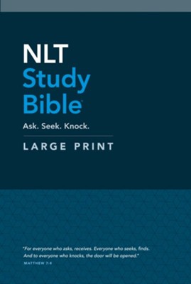 NLT Study Bible Large Print hardcover 10 point font — Christian ...