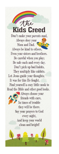 Kids Creed Bookmark: Pack of 12 — Christian Superstore New Zealand