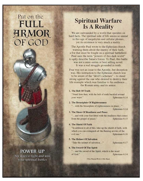 Full Armour of God Wall plock 20.5 x 25.5cm — Christian Superstore New ...