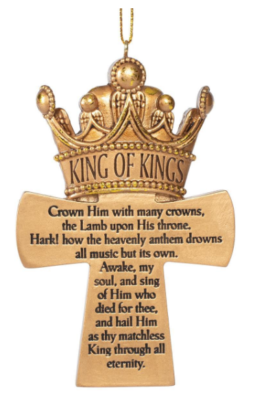 Crown Him with Many Crowns ornament 10.5cm resin — Christian Superstore ...