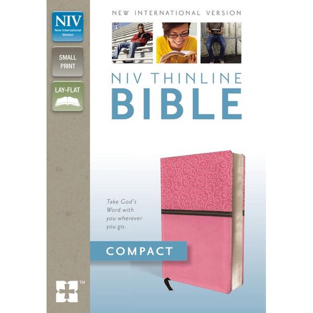 NIV Thinline Compact Bible Pink/Brown Italian Duo-tone — Christian ...
