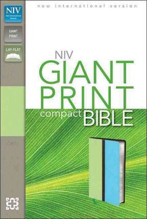 NIV Giant Print Compact Bible Green/Blue Leathersoft — Christian ...